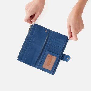 Bags | Nwt New Hobo Dunn Continental Wallet Atlantis Blue Retired Rare ...
